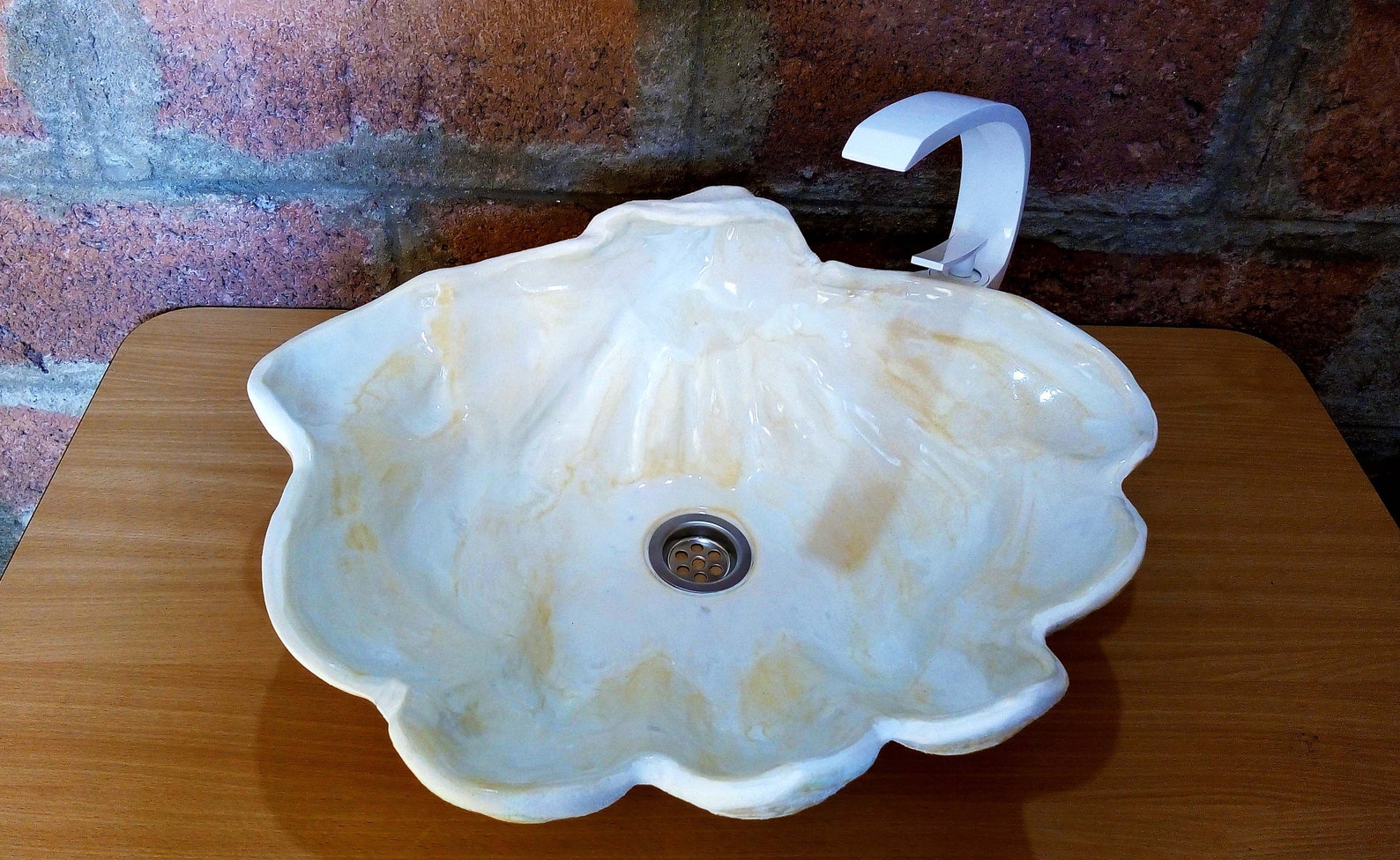 Giant clam shell vessel sink made to order | Etsy