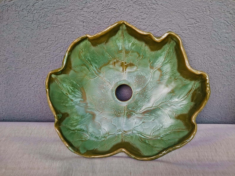 Leaf Vessel Sink - O.A.K. Ceramic Sink - Ready to Ship, Wash Basin ...