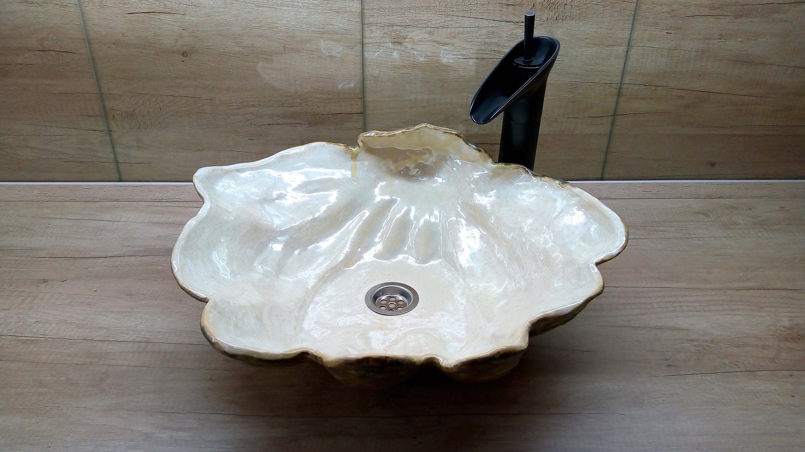 Giant Clam Shell Vessel Sink Made to Order Handmade Wash - Etsy