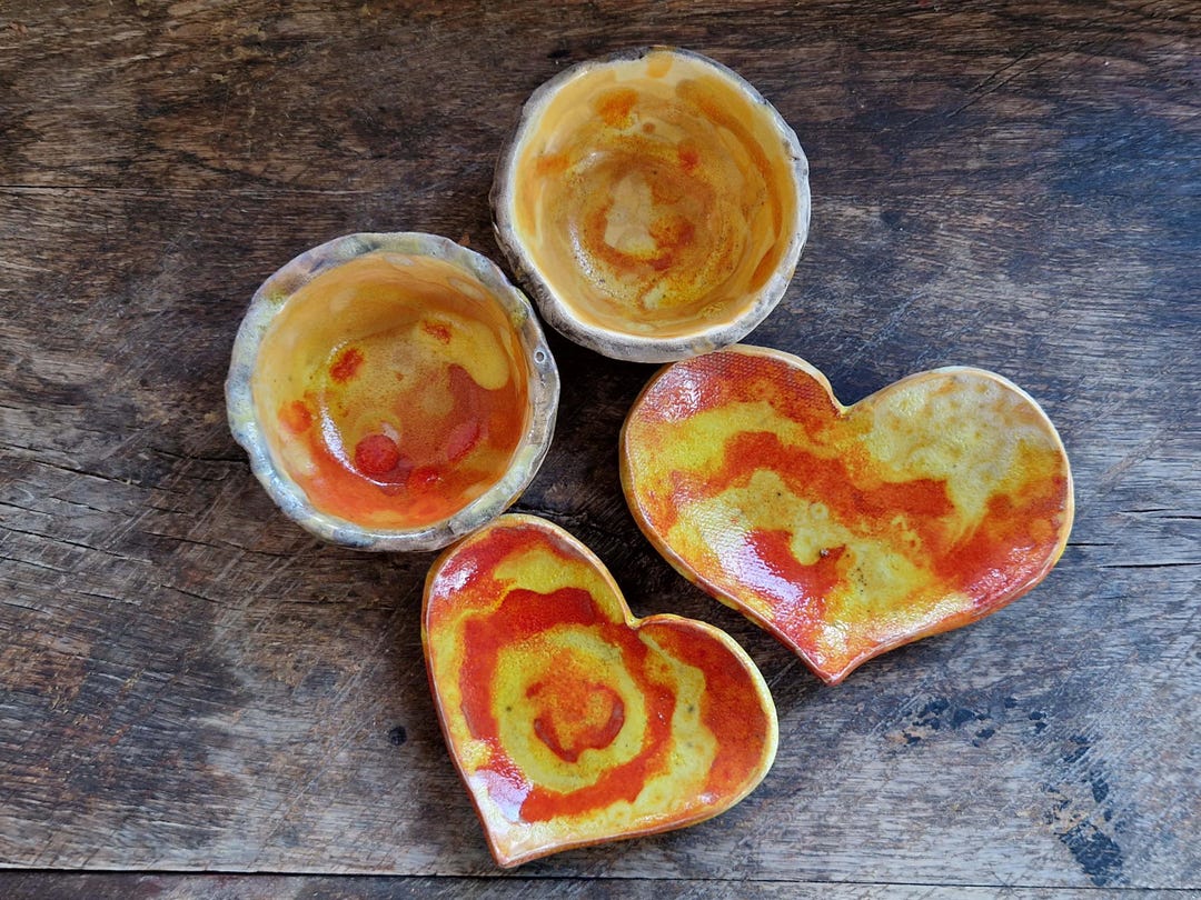 Small Ceramic Dishes Set for Cooking Ingredients, Spice Bowls, for the ...