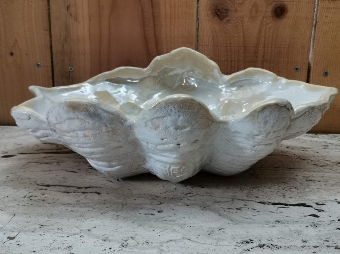 Giant Clam Shell Vessel Sink Ready to Ship small Size One of a Kind ...