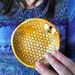 Honeycomb Ceramic Small Side Dish, Dessert & Snack Dish, Shallow ...