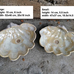 Giant Clam Shell Vessel Sink - Made to Order - Handmade, Wash Basin ...