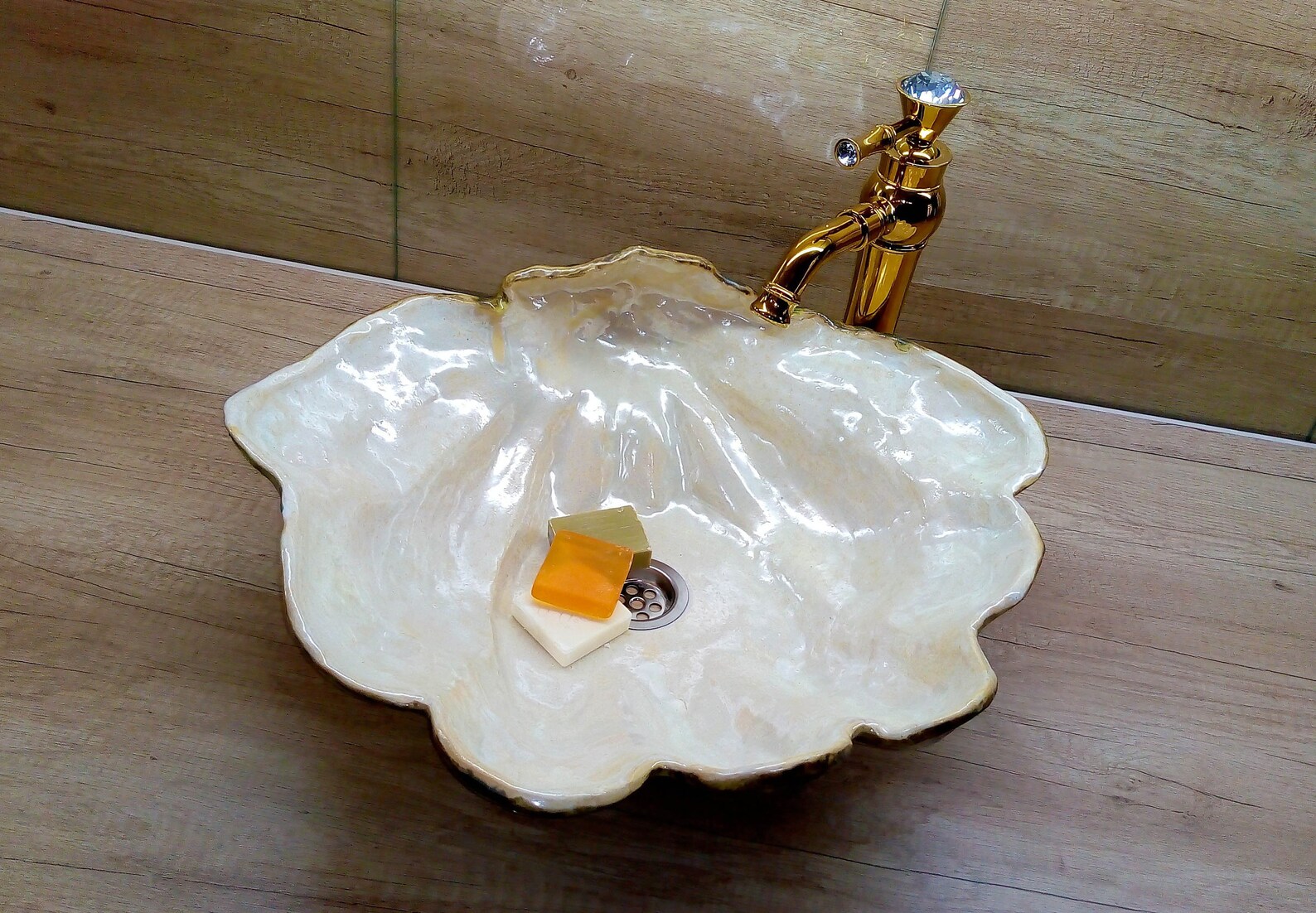 Giant Clam Shell Vessel Sink Made to Order Handmade Wash - Etsy