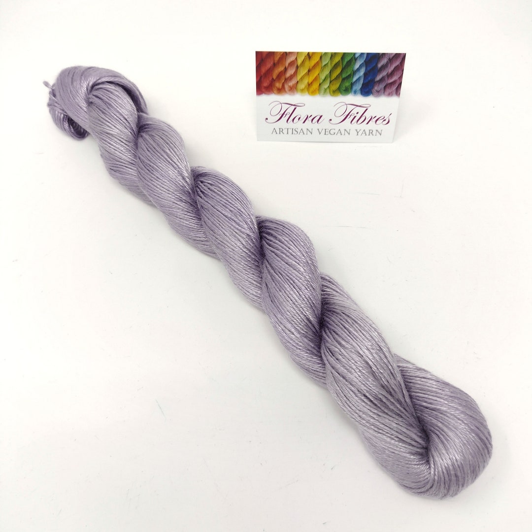 DK Weight Grey Purple Tencel Yarn Naturally Dyed Vegan - Etsy