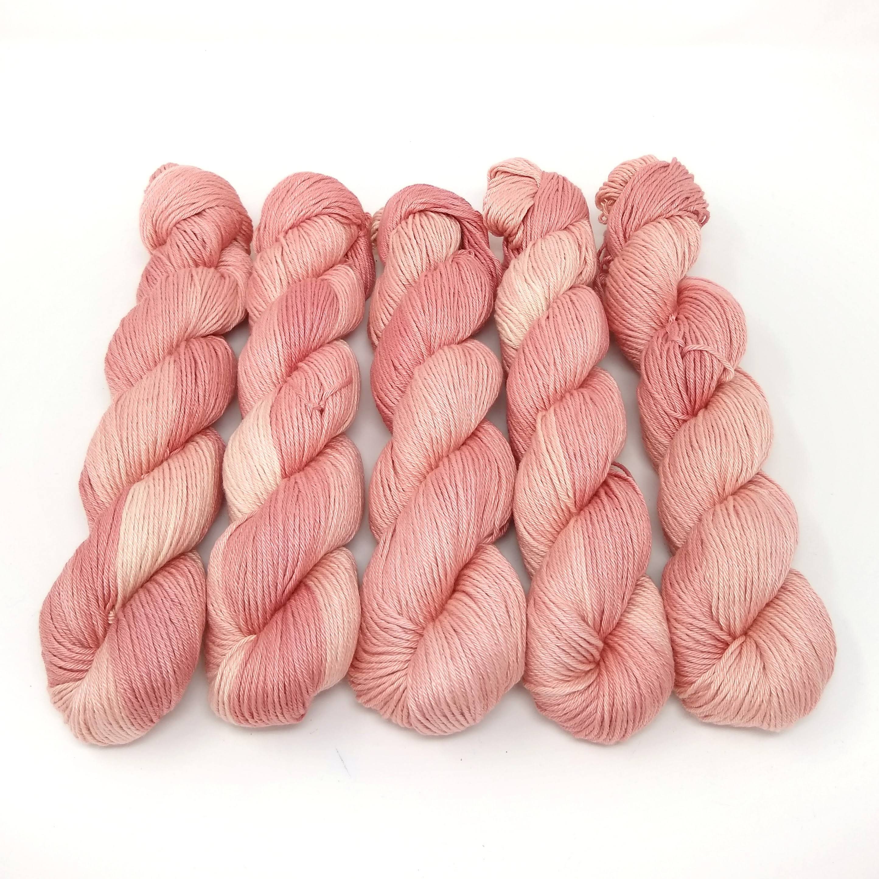 Pink ombre aran/worsted weight Pima cotton yarn naturally | Etsy