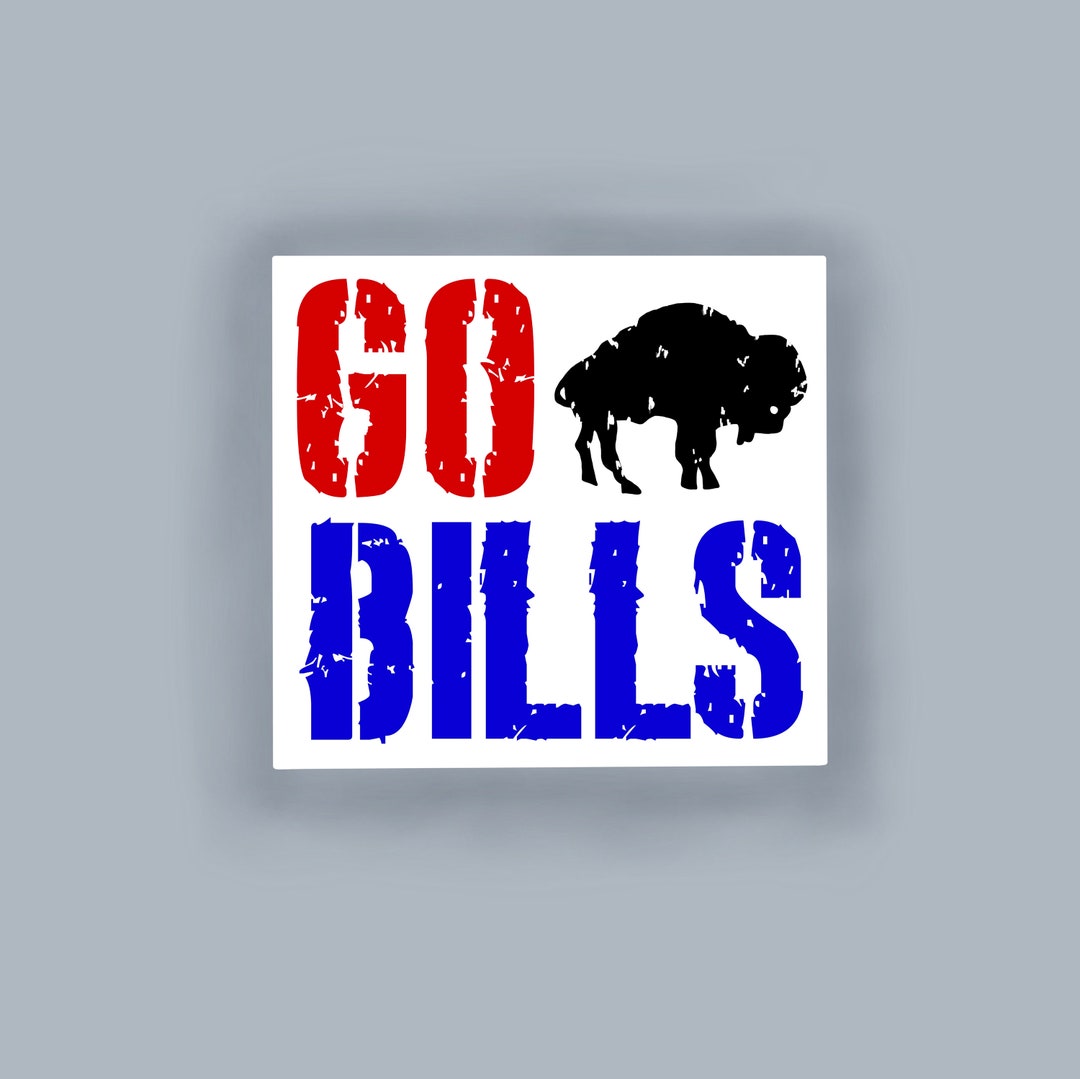 Go Bills Vinyl Sticker // Buffalo Bills Laptop Decal - Etsy