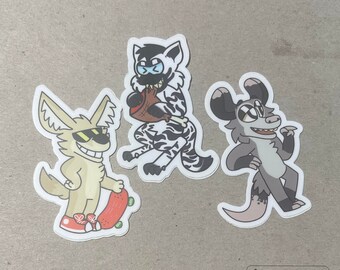 Fox Furry Stickers | Etsy