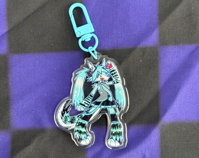 Furry Hatsune Miku Keychain - Etsy