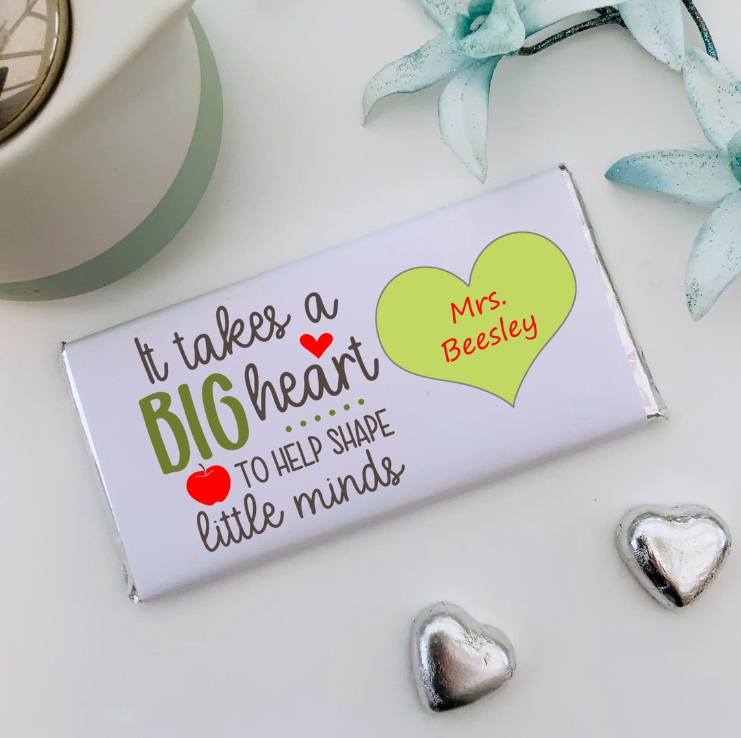 Personalised Thankyou Teacher Chocolate Gift Teacher Colleague Gift ...
