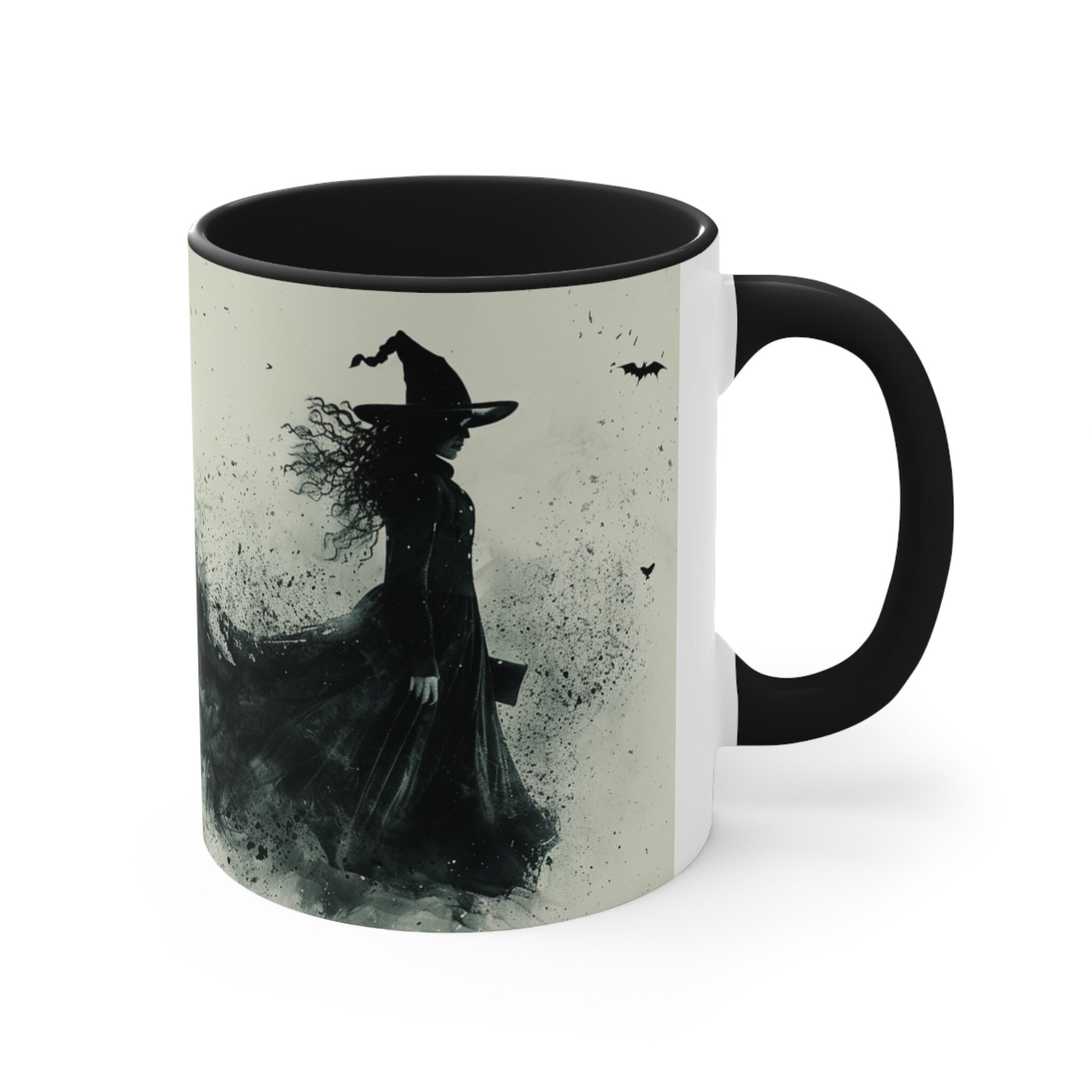 Witch Mug, Halloween Witch Hat Mug, Wiccan Coffee Cup, Oil Paint Effect ...