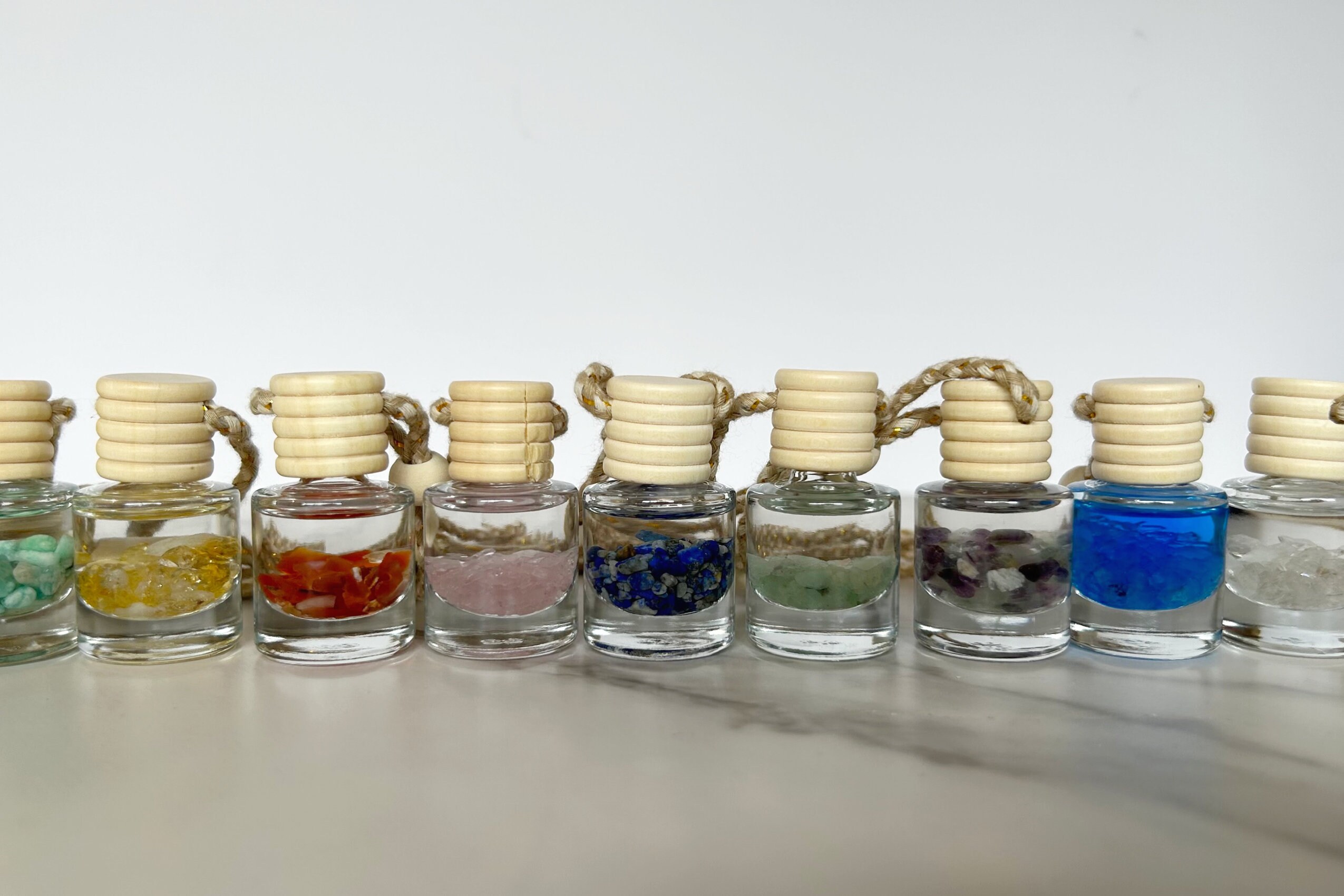 Hanging Crystals Car Oil Diffuser, Car Freshies, Cute Car Decor, 9 ...