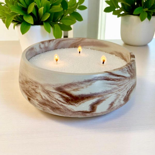 Black Unique Candle Bowl - Etsy