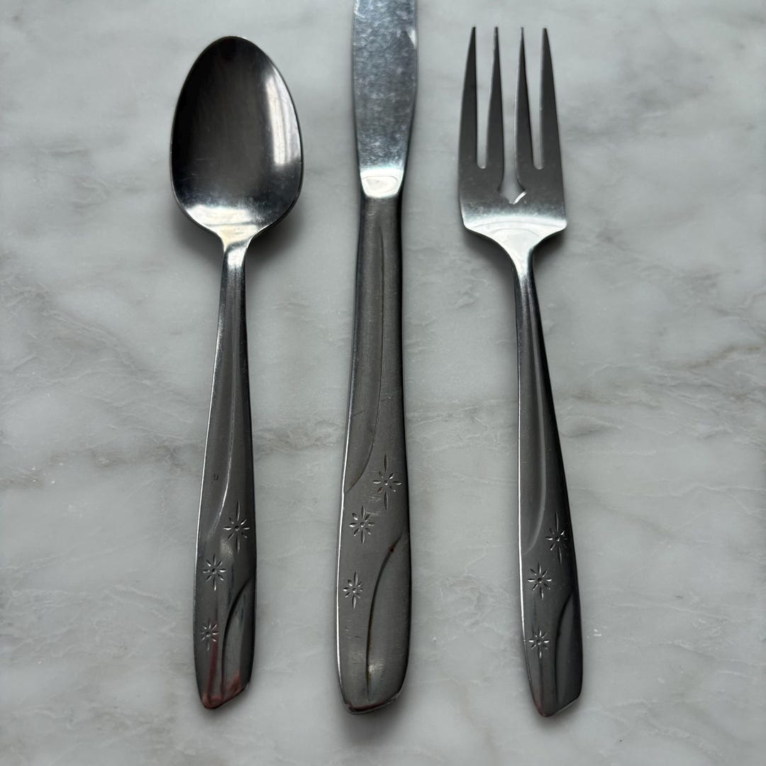 Vintage Thor Stainless Flatware – Starburst Pattern – Mid-century ...