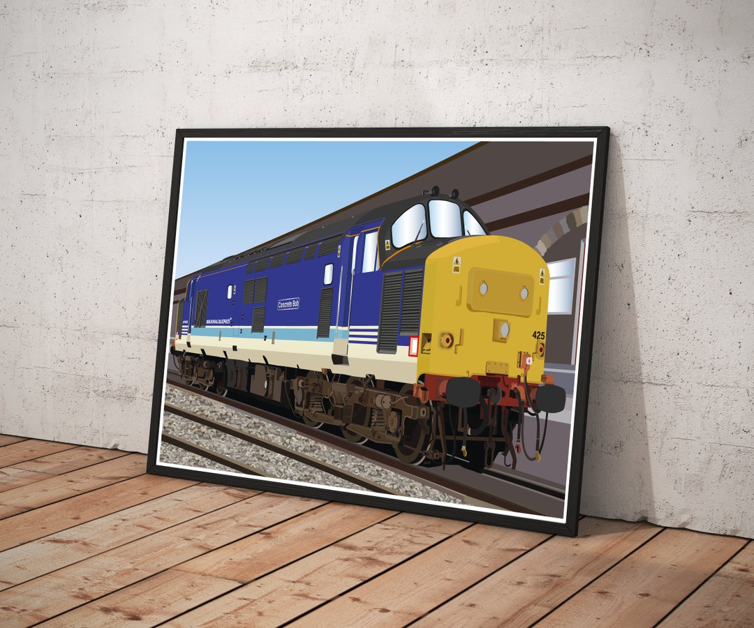 Digital Art Print of a BR Class 37 in Regional Railways Livery ...