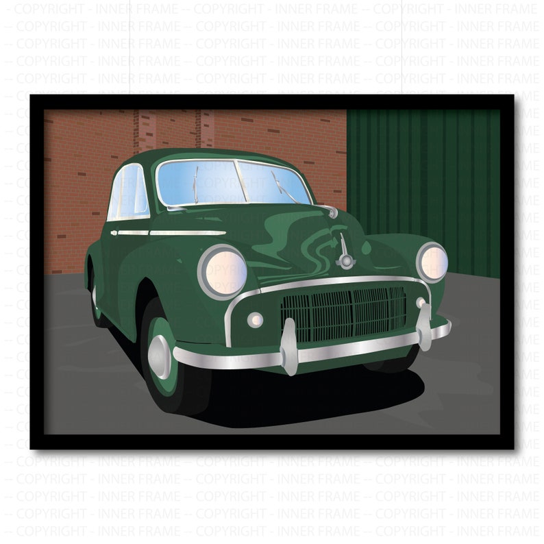 Morris Minor Normal Version Art Print | Etsy