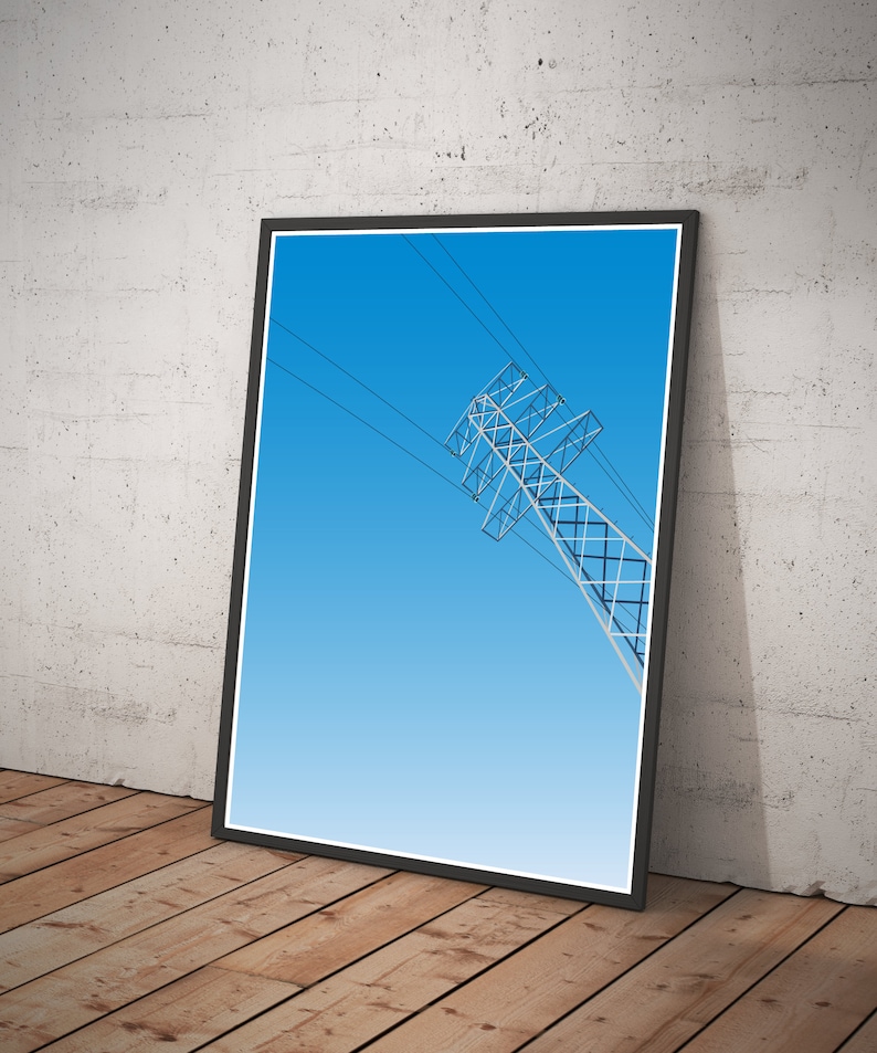 Electricity Pylon Towers Art Print - Etsy