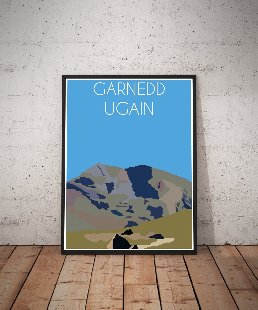 Garnedd Ugain Welsh 3000's Poster Print - Etsy