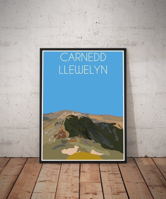 Carnedd Llewelyn Welsh 3000's Poster Print - Etsy