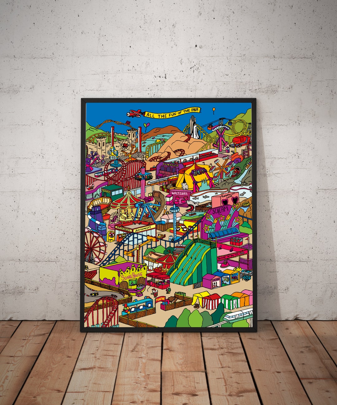 All the Fun of the Fair Pop Art Print - Etsy