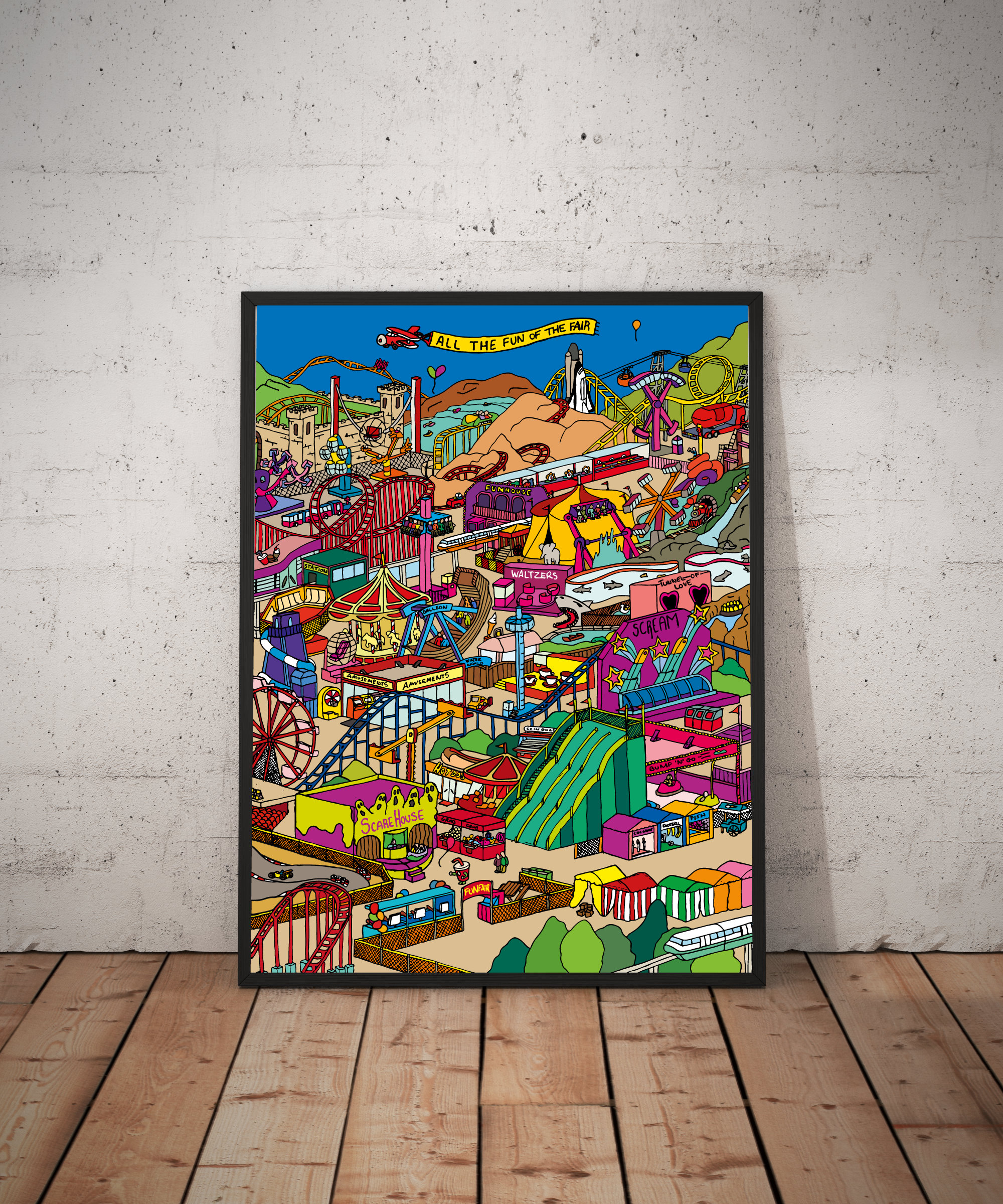All the Fun of the Fair Pop Art Print - Etsy