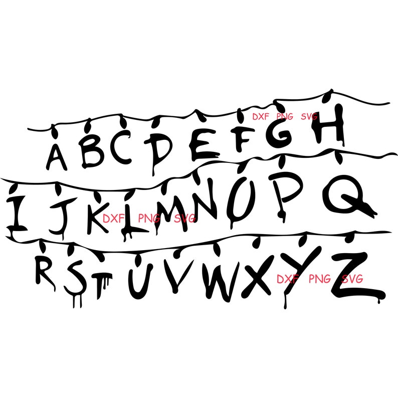 Stranger Things Printable Letters
