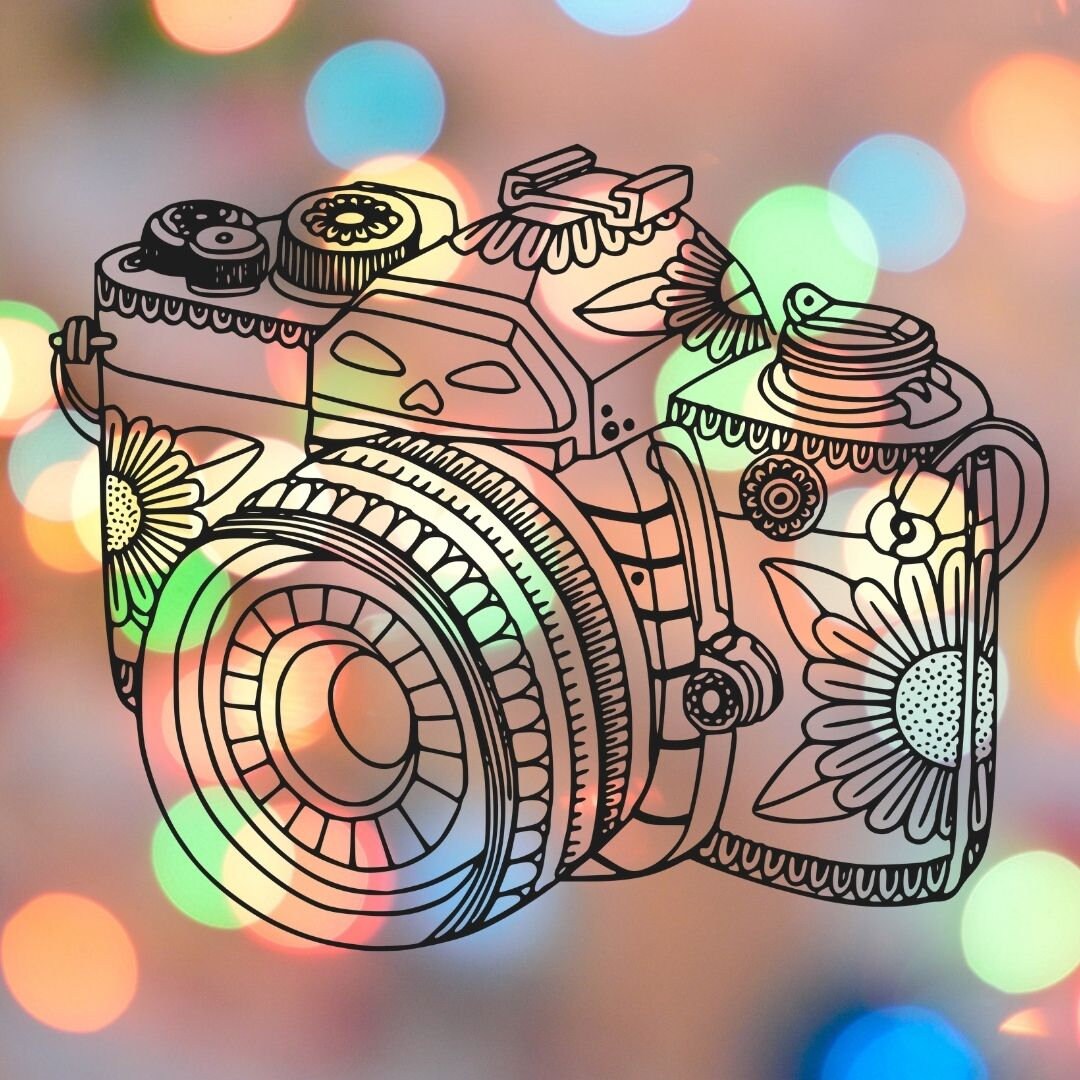 Camera Svg Mandala Zentangle SVG PNG Digital File - Etsy Canada