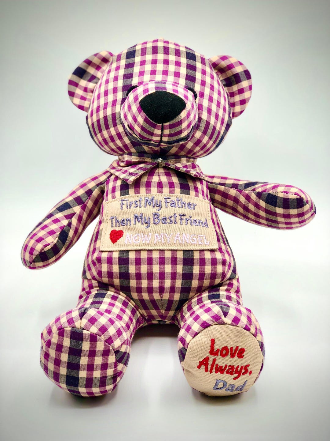 Personalized Memory Bear: Handcrafted Keepsake Plush From Cherished ...