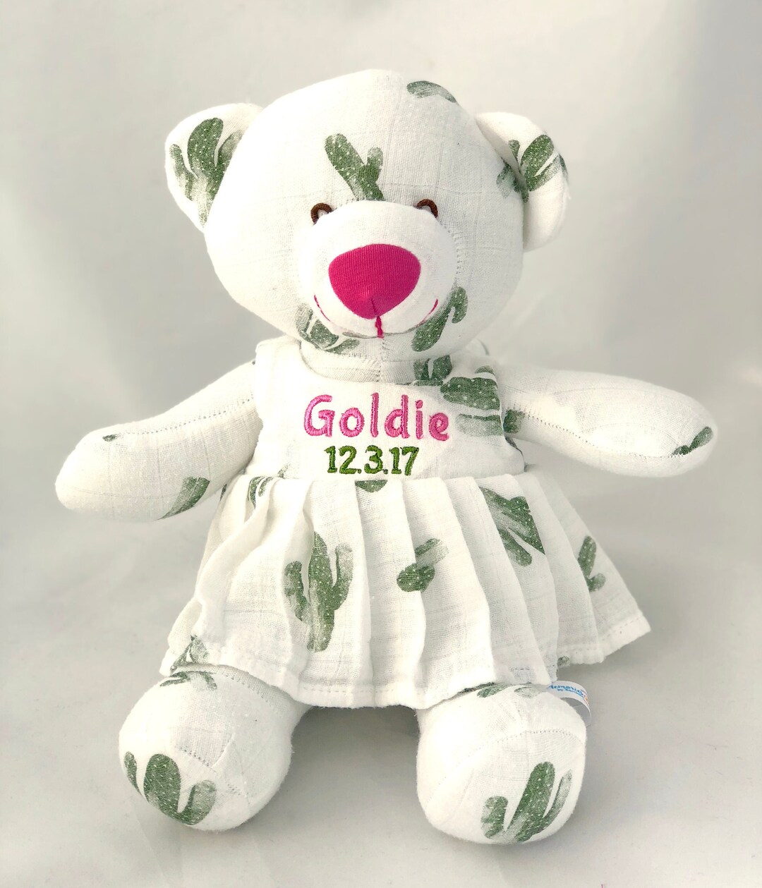 Memory Bear Girl From Blanket – Custom Keepsake Teddy Bear ...