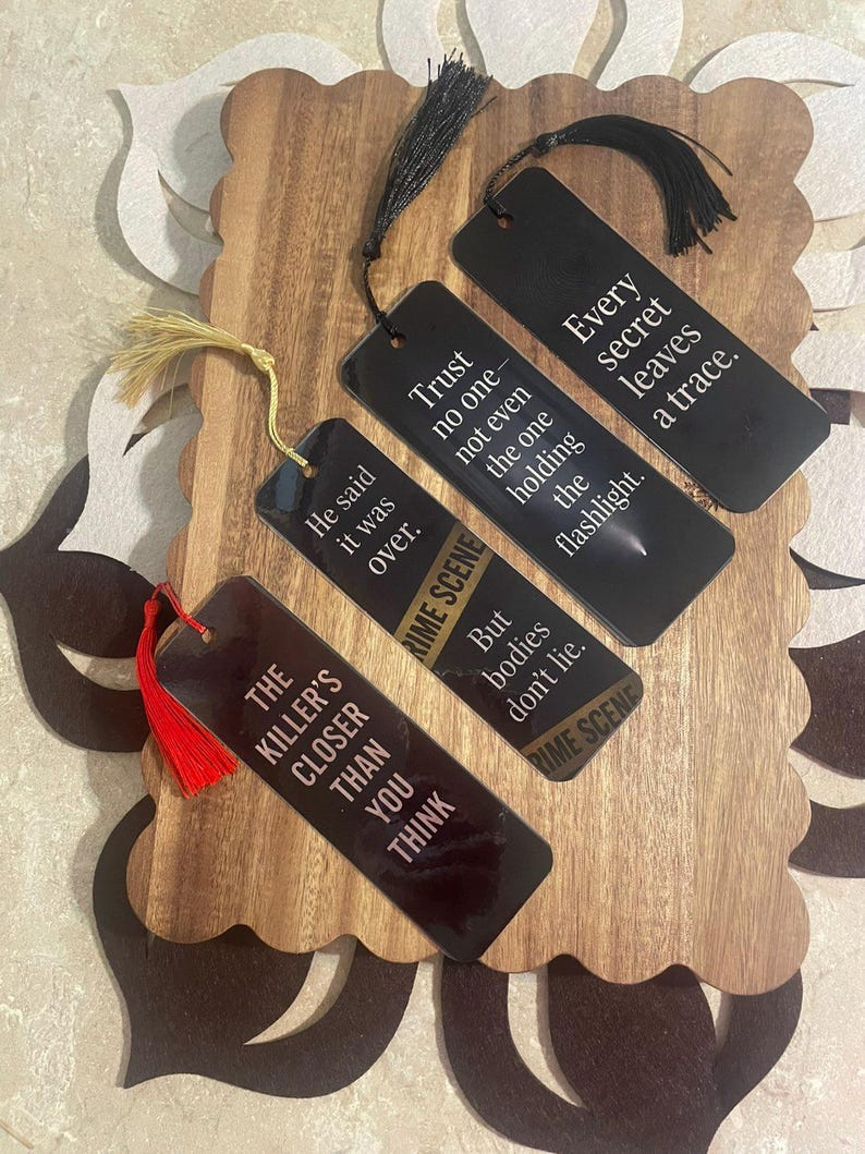 Psychological Thriller Laminated Bookmarks | Durable Bookish Gift ...