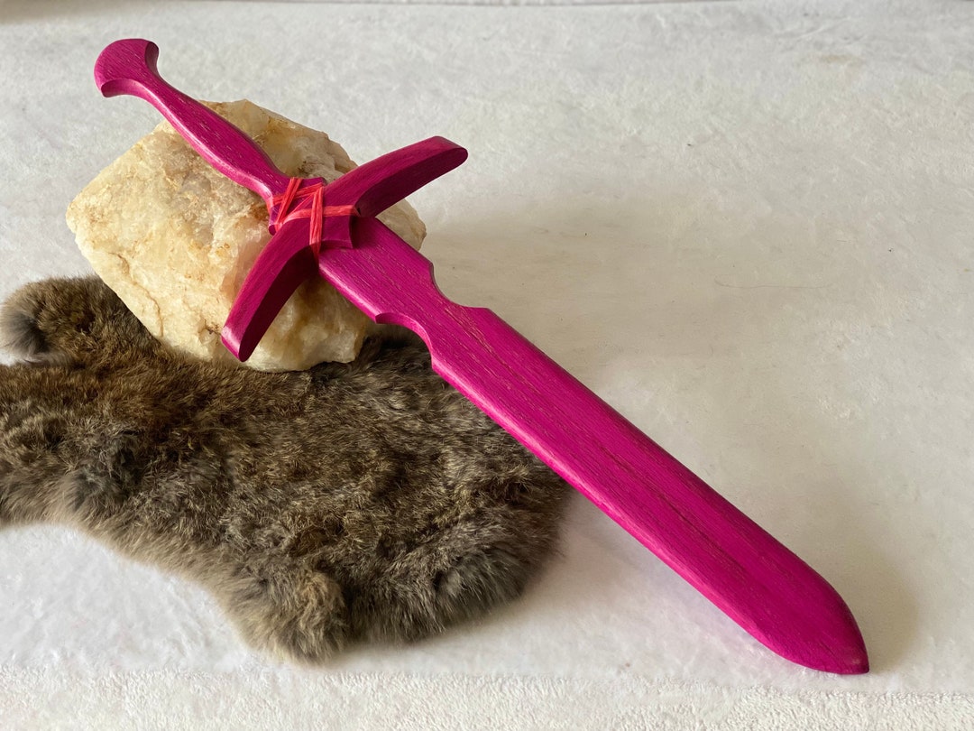 Handcrafted Wooden Sword for Kids Costume Weapon, Solid Oak or Hickory ...