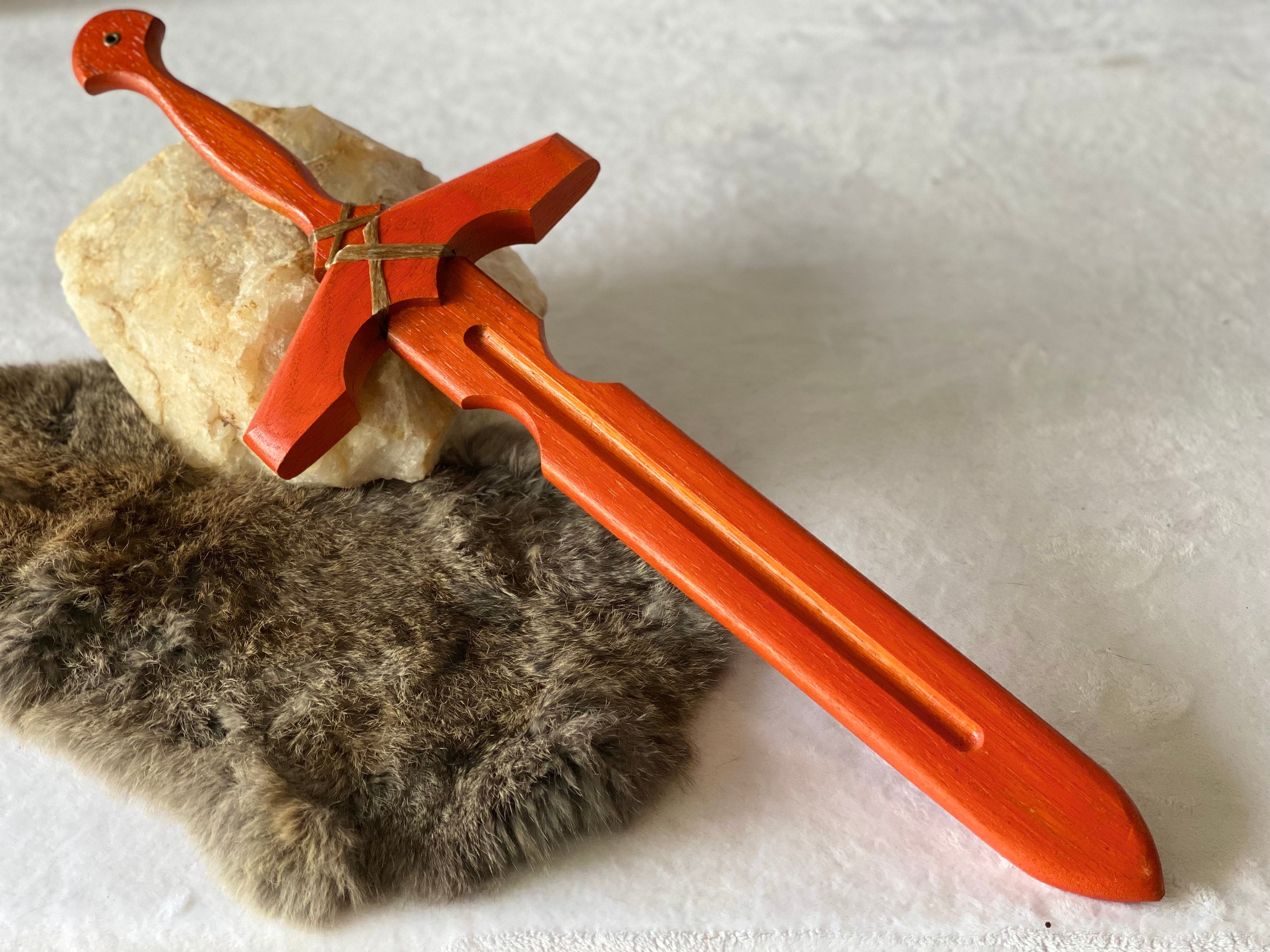 Handcrafted Wooden Sword for Kids Costume Weapon Solid Oak or Hickory ...