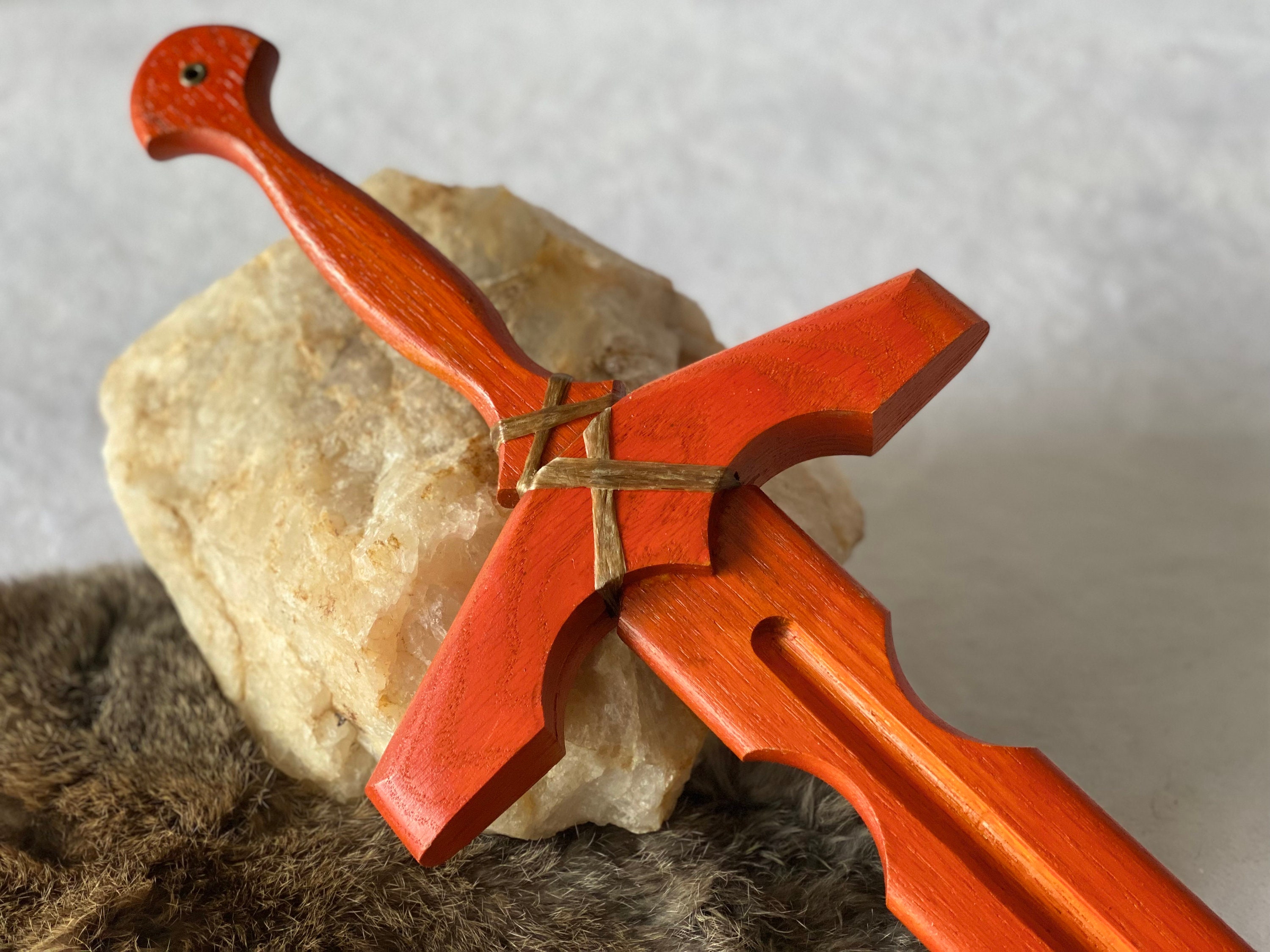 Handcrafted Wooden Sword for Kids Costume Weapon Solid Oak or Hickory ...