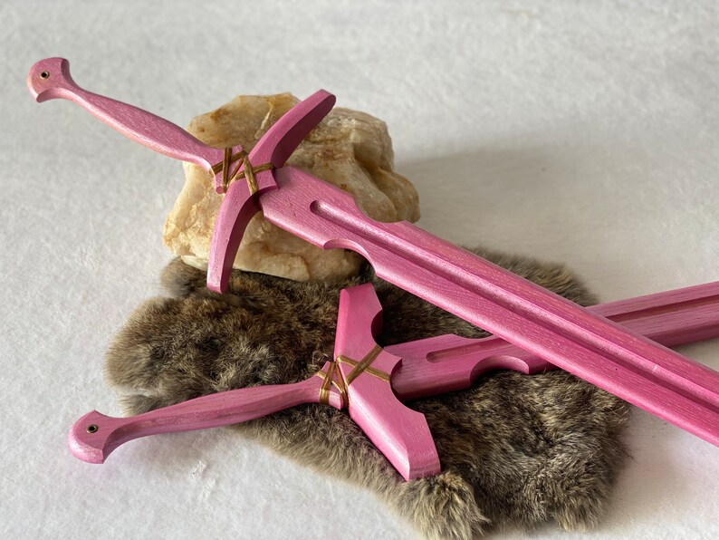 Handcrafted Wooden Viking Sword for Adults Teens, Costume Weapon Ren ...