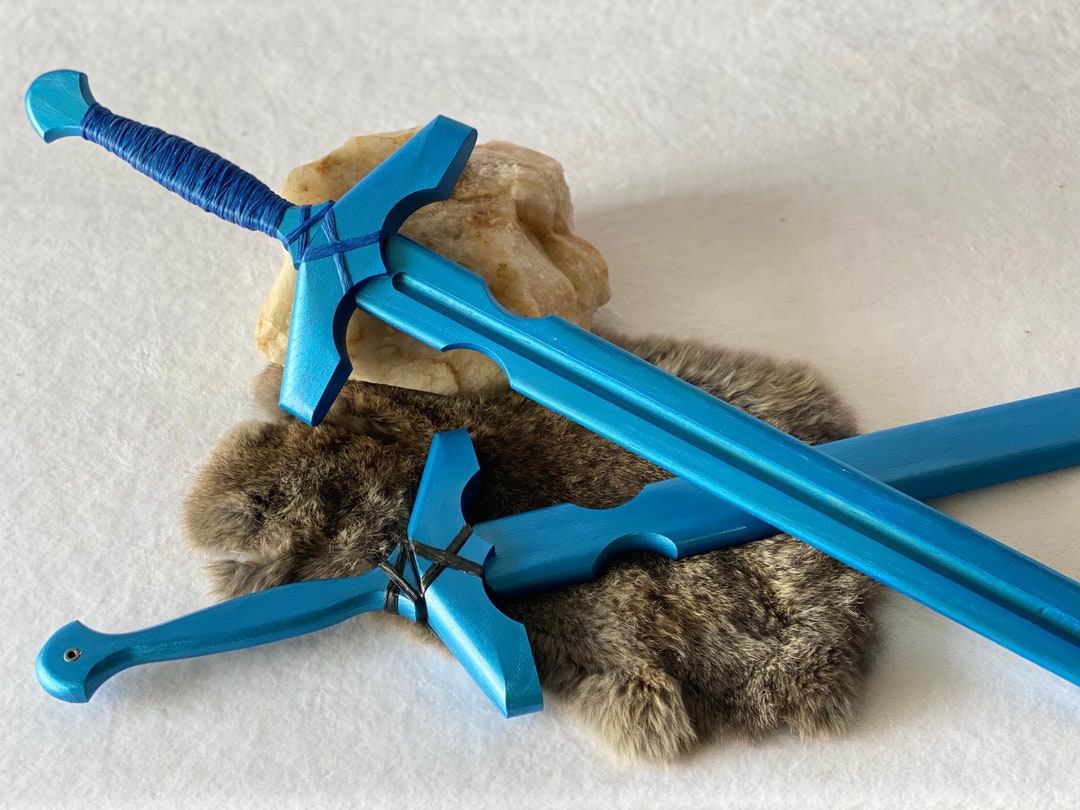 Handcrafted Wooden Viking Sword for Adults Teens Costume Weapon Ren ...