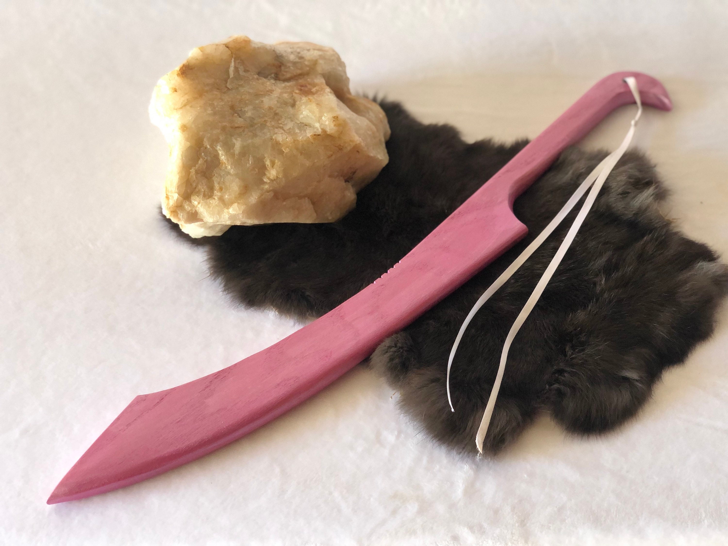 Kids Wooden Pirate Sword Handcrafted Toy Weapon Short Scimitar Solid ...