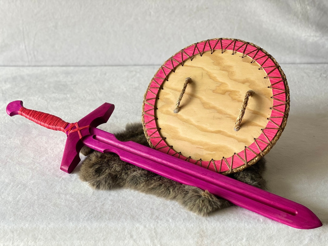 Handcrafted Wooden Viking Sword for Adults Teens, Costume Weapon Ren ...