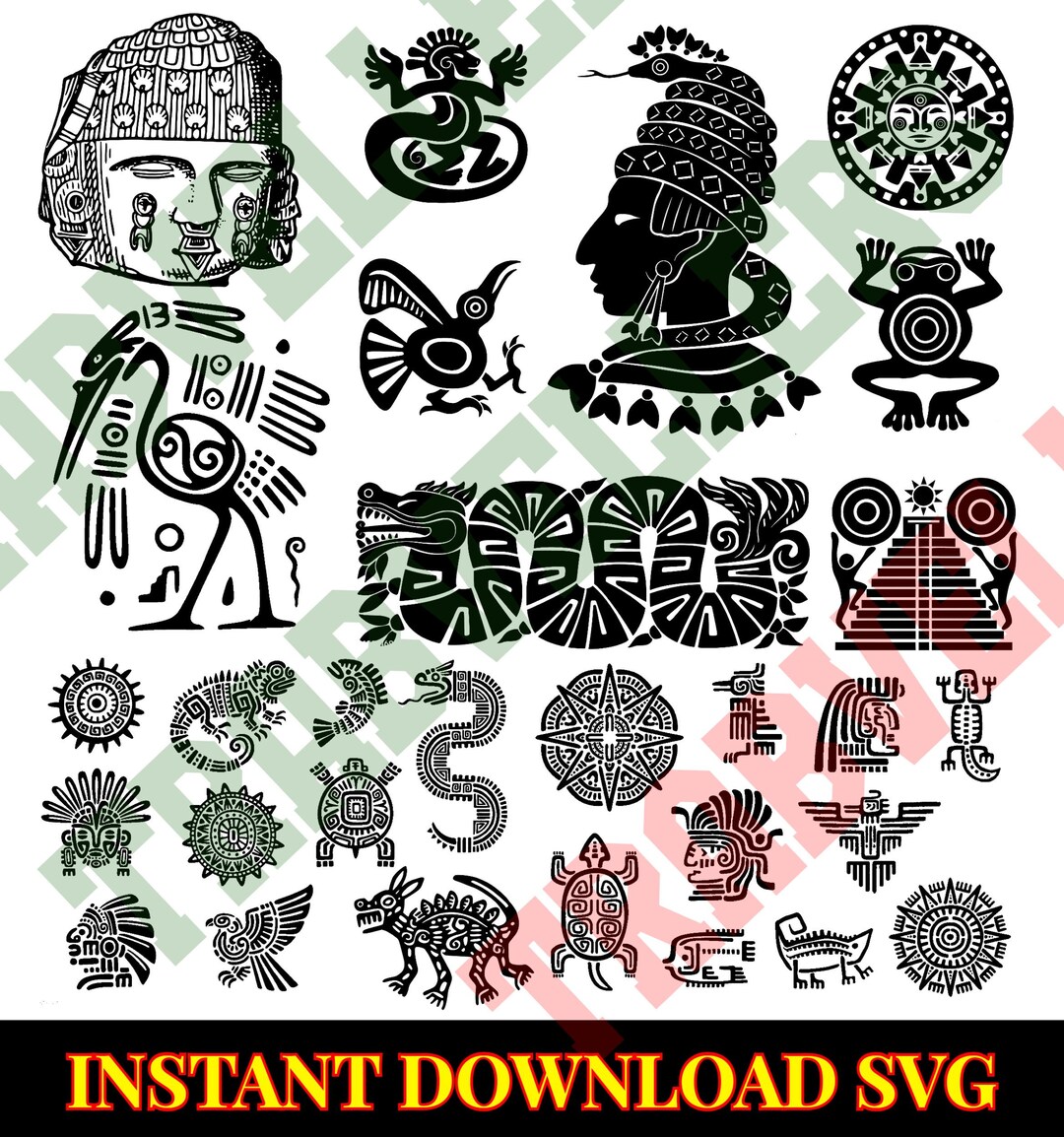 AZTEC SVG Bundle,aztec Vectors, Aztec Clipart, Aztec Icons, Aztec ...