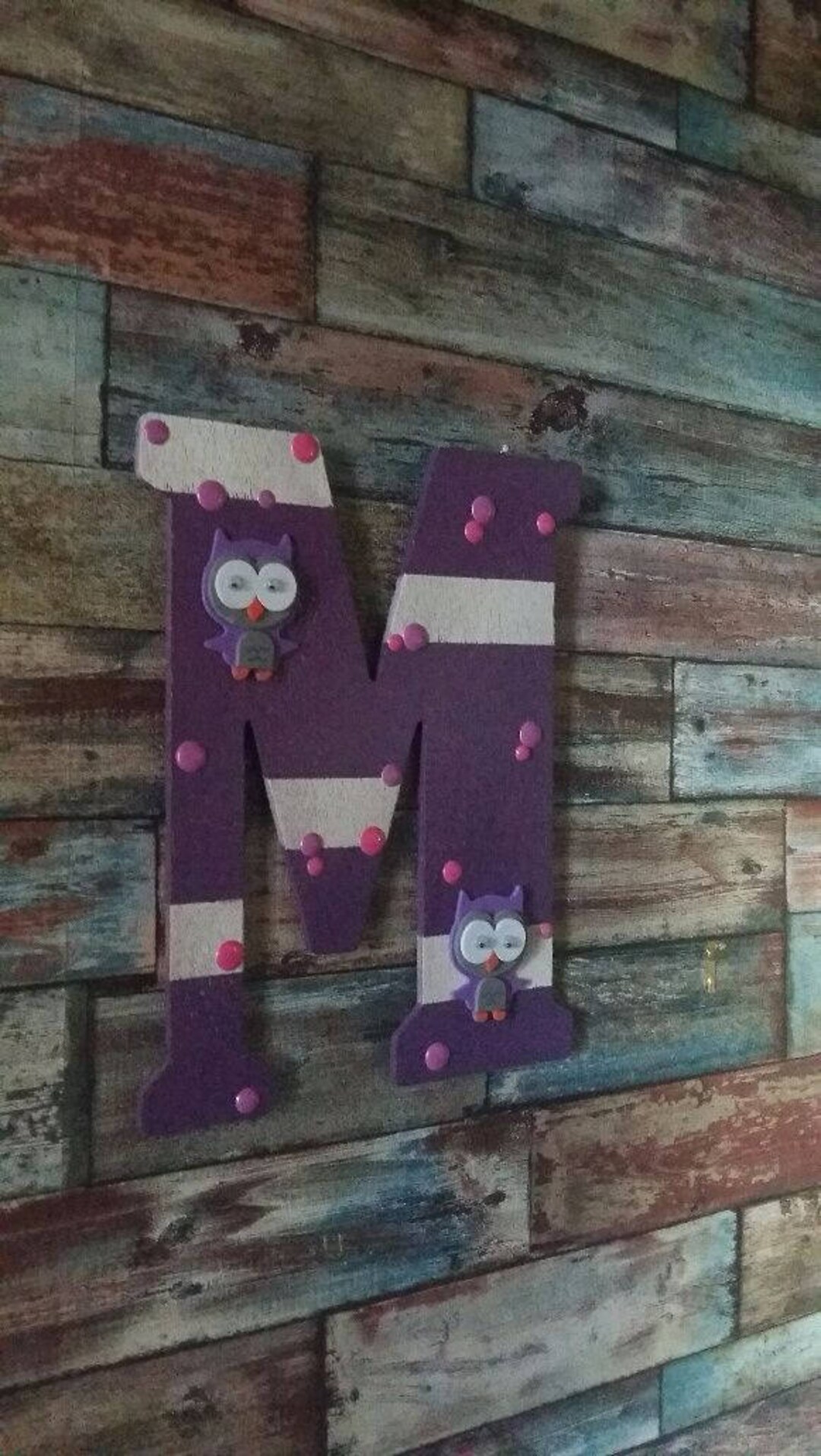 Home Decor Wooden Letter M Wall Decor Nursery Decor Letter - Etsy