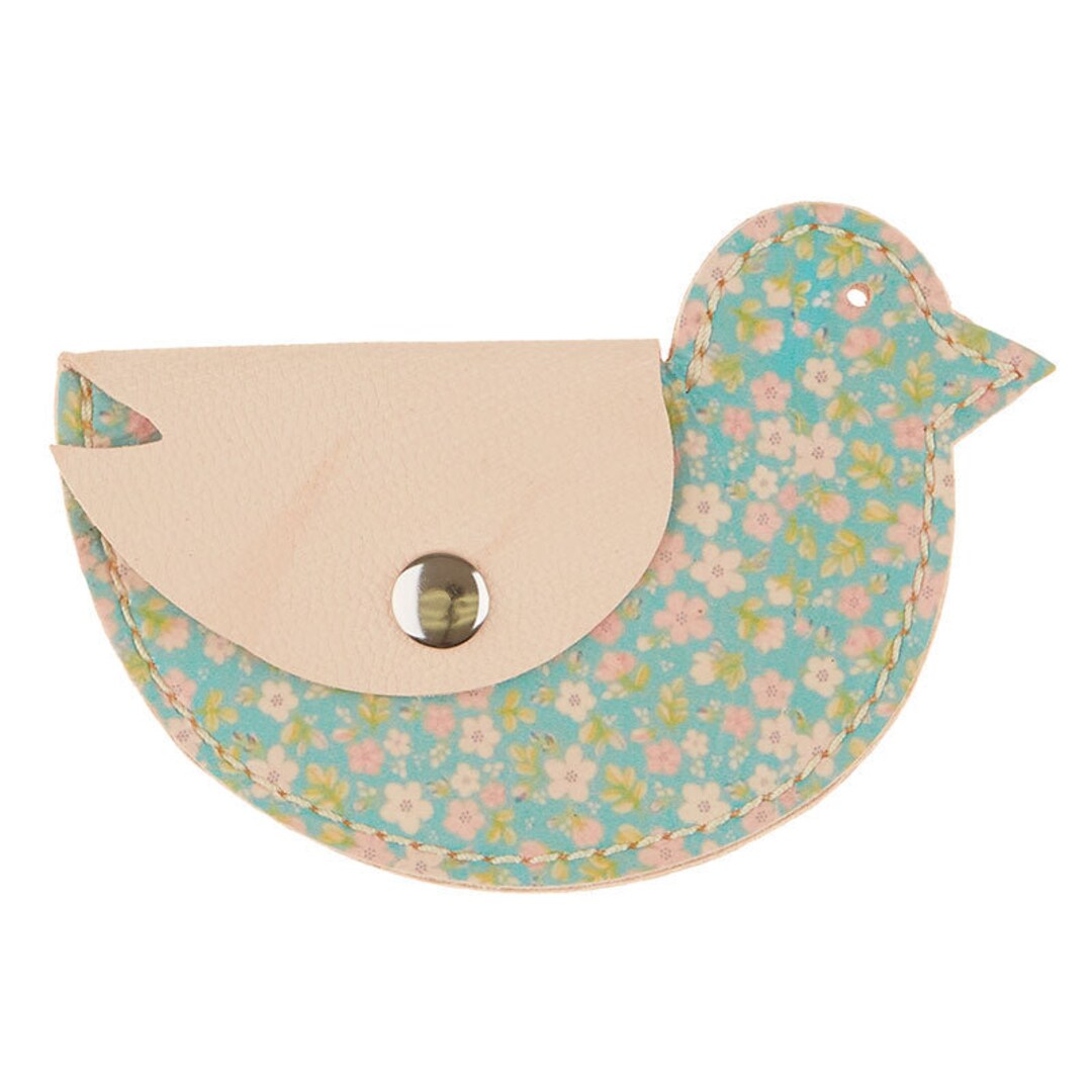 Turquoise Bouquet Finished Leather Bird Coin Purse - Etsy