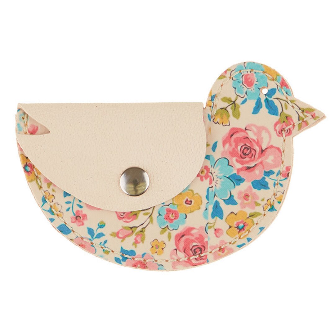 Peony Finished Leather Bird Coin Purse - Etsy