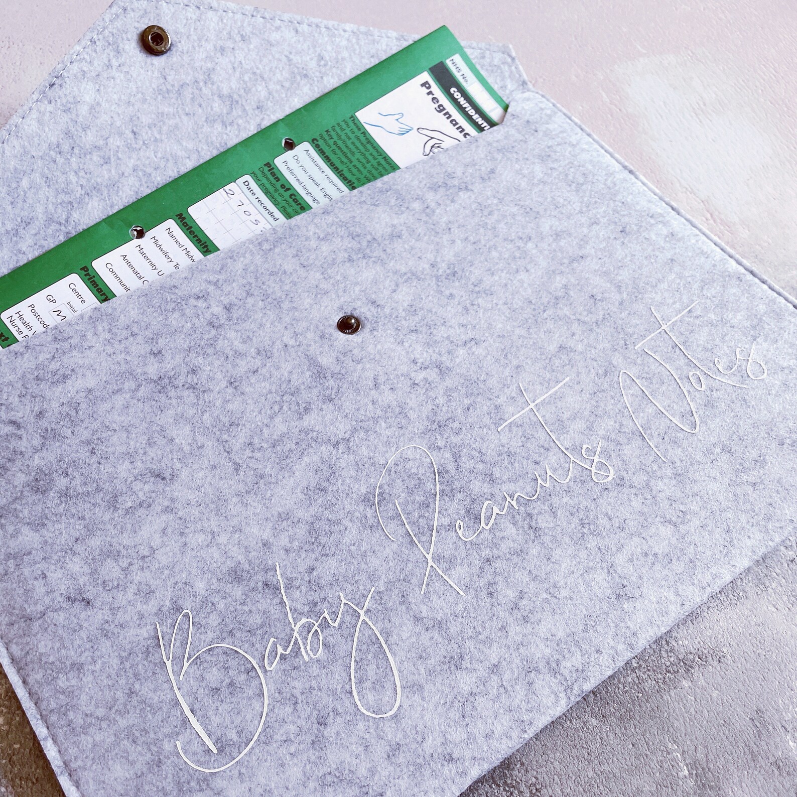 Personalised Pregnancy Notes Folder Baby Notes Holder - Etsy Australia