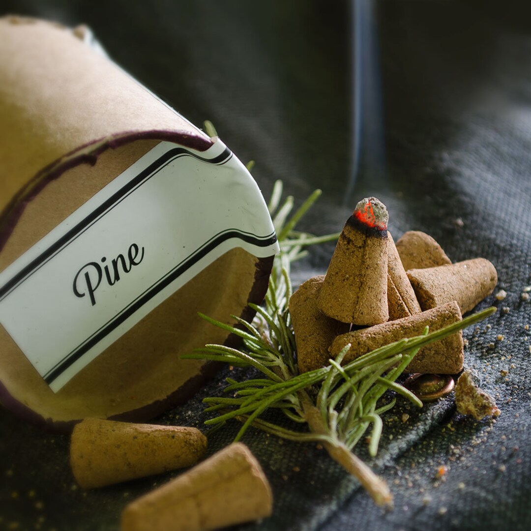 Pine Incense | Campfire | Natural Incense Cones | Wood and Resin - Etsy