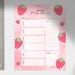 PDF Weekly Planner-strawberry - Etsy