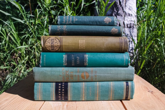 Vintage Book Stack Chabby Chic Perfect for - Etsy