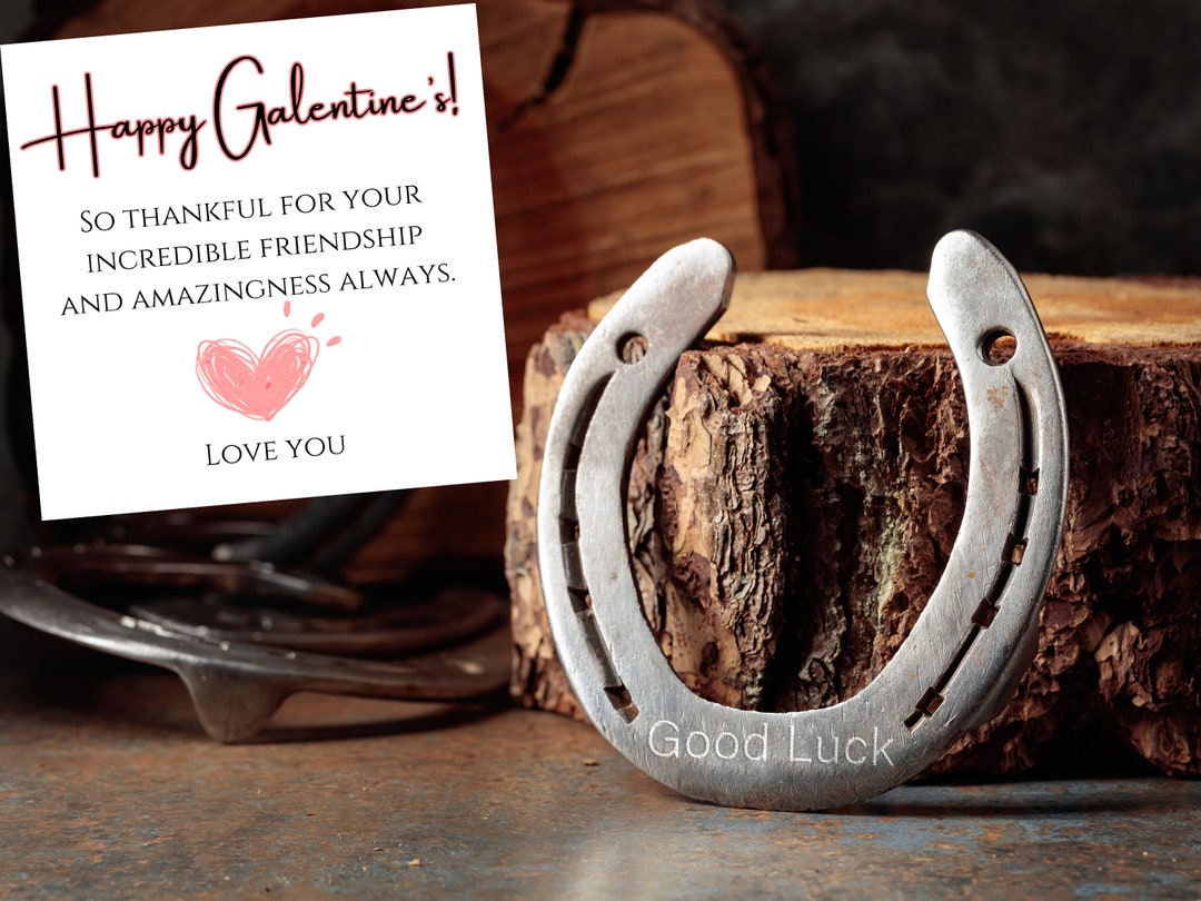 Happy Galentines Day Gift Unique Galentines Day Lucky Horseshoe ...