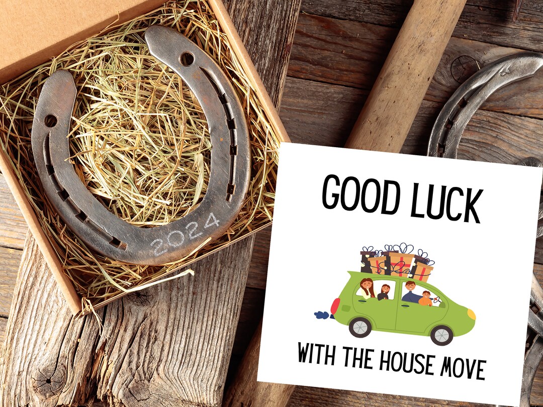 Good Luck in New Home, Housewarming Gift for Family, Personalized ...