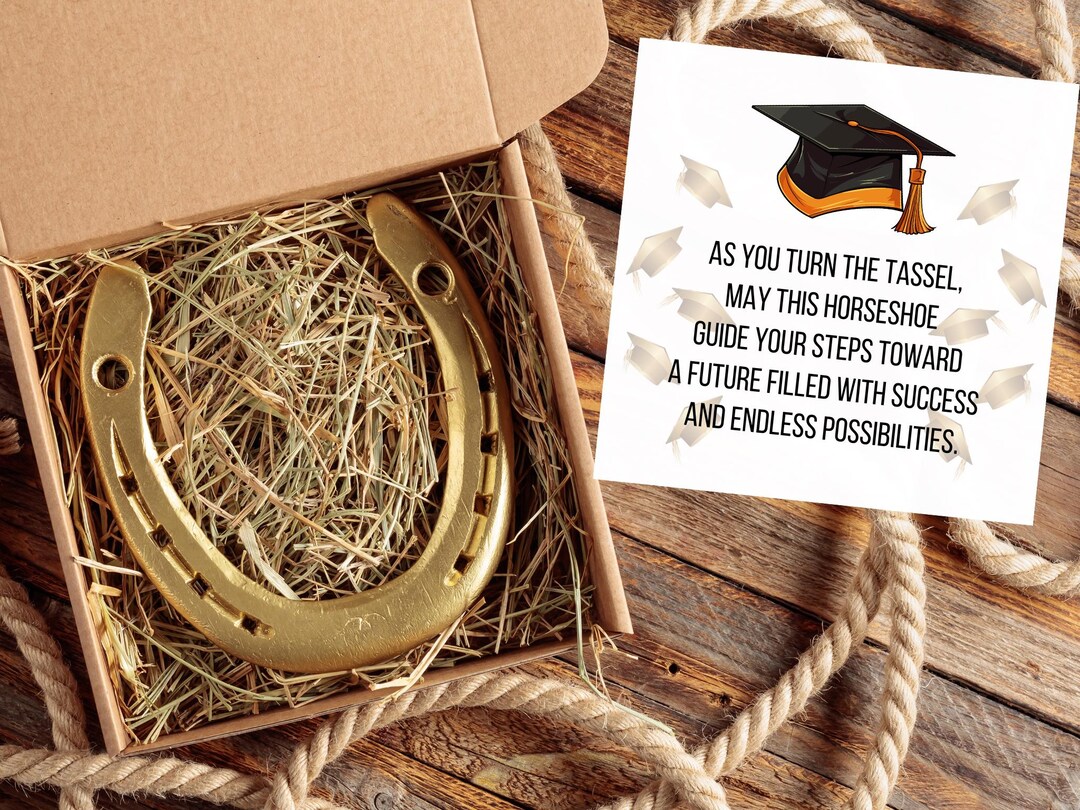 Personalized Graduation Gift – Engraved Lucky Horseshoe Keepsake ...
