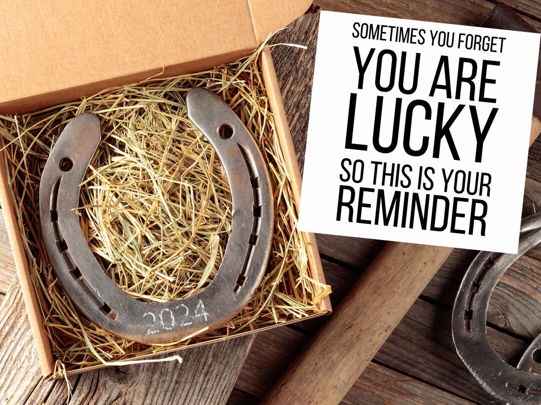 Good Luck Horseshoe Gift – Custom Engraved Lucky Amulet, Authentic ...