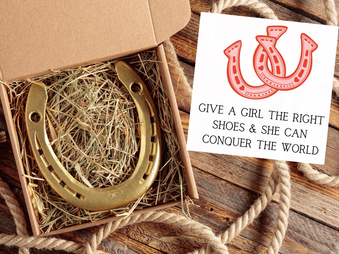 Engraved Lucky Horseshoe Gift: Inspirational Decor for Women - Etsy